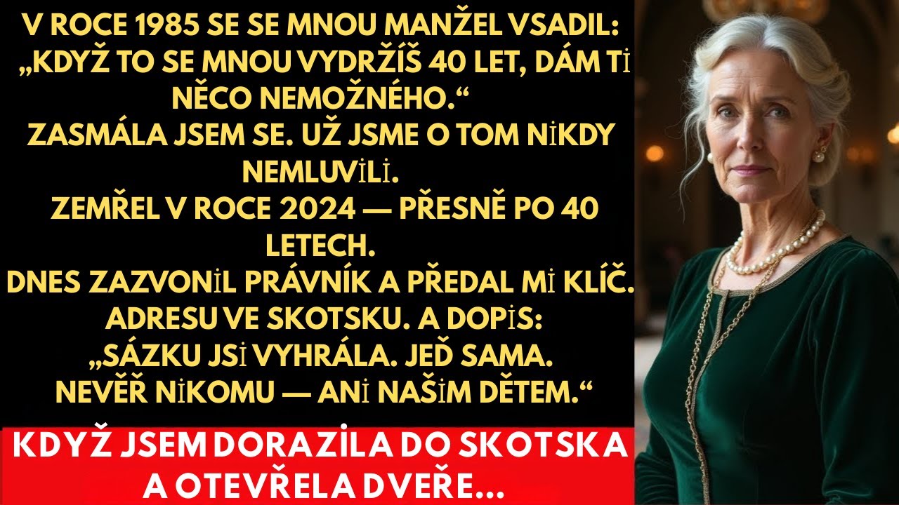 V roce 1985 se se mnou manžel vsadil:„Když to se mnou vydržíš 40 let ...