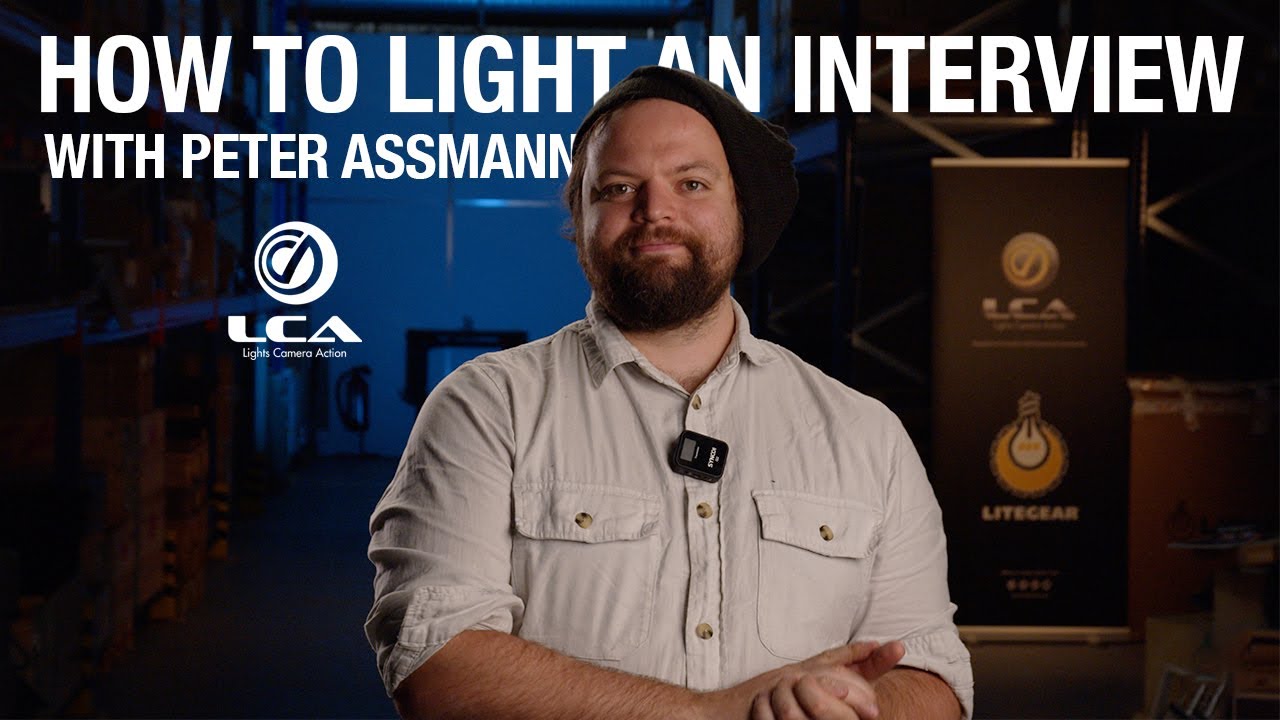 How To Light A Cinematic Interview Scene - with Gaffer Peter Assmann - YouTube