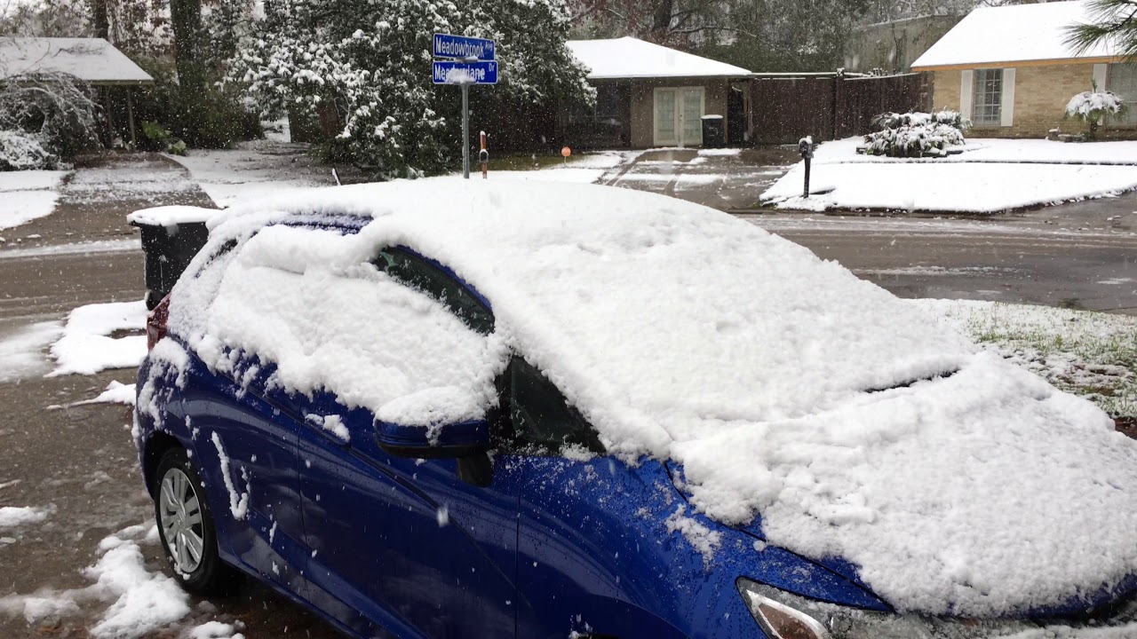 4K Baton Rouge Snow Dec 8 2017 - YouTube