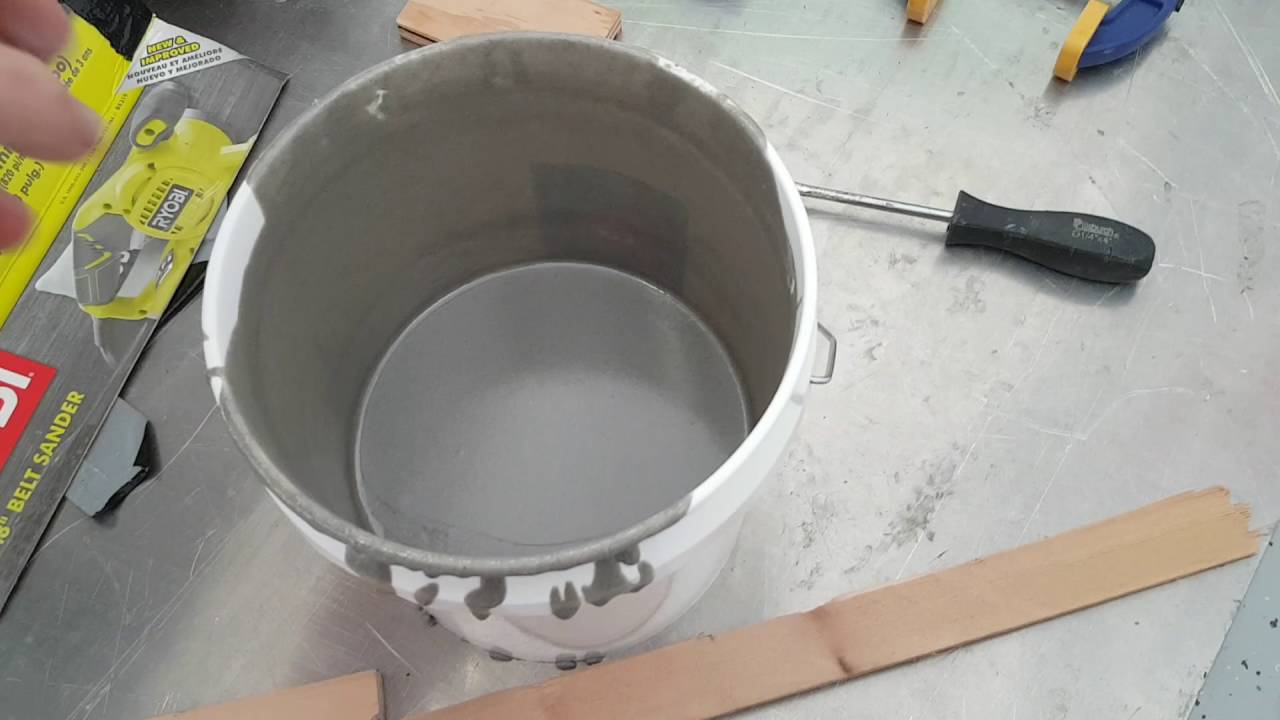 1960 MFG Edinboro Transom Repair - The Pour ~ 30 Mins - YouTube