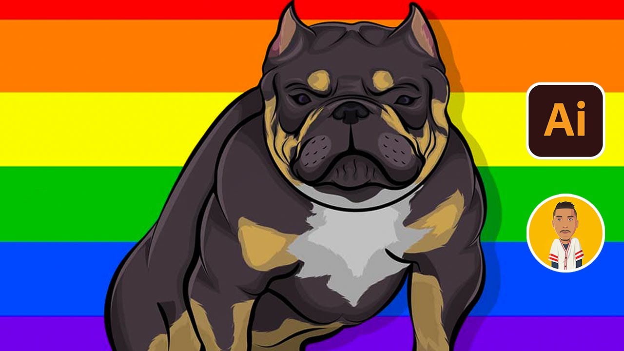 Dog vector portrait | Vector art | Vector illustration [Adobe ...