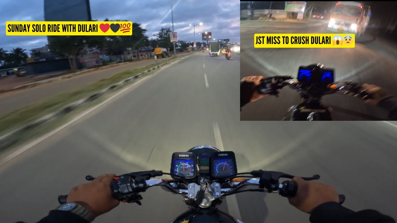 SUNDAY SOLO RIDE WITH DULARI ️🖤 ||JUST MISS FORAN ACCIDENT 🚑🚨|| NEXT ...