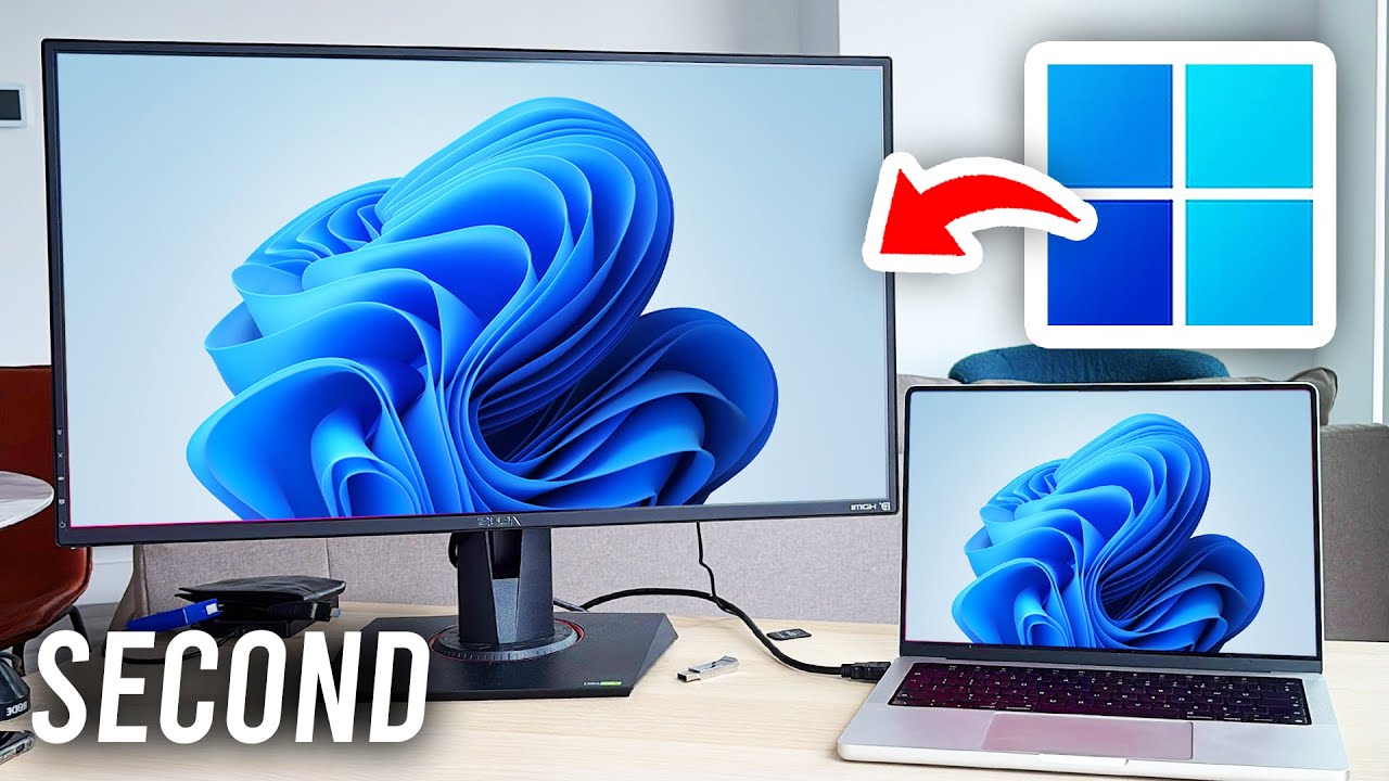 How To Connect A Laptop To Second Monitor - Full Guide - YouTube
