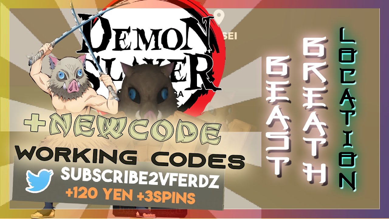 💥 NEW CODES & ALL SLAYER WORKING CODES 🐗 BEAST BREATH LOCATION 🐗 NEW ...