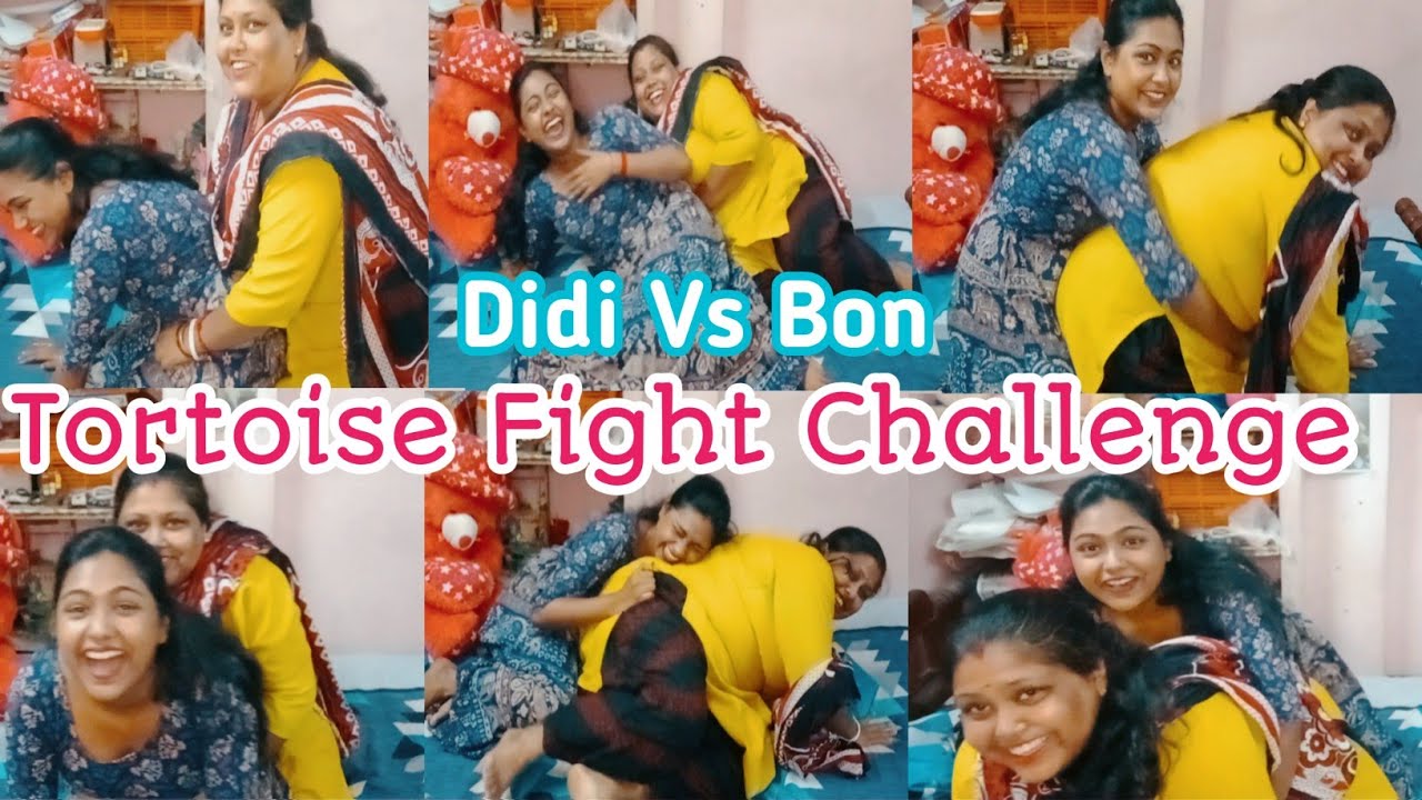 Tortoise Fight Challenge💪🏻😜😂 Didi vs Bon 🤩 Funny Video || Viral || Most ...