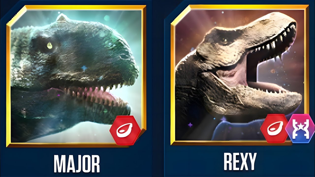 MAJOR Vs Heroic REXY || JURASSIC WORLD THE GAME 2025 - YouTube