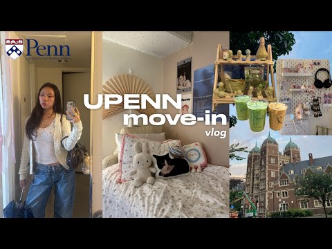 UPENN MOVE-IN VLOG 📦 + dorm tour | sophomore year edition