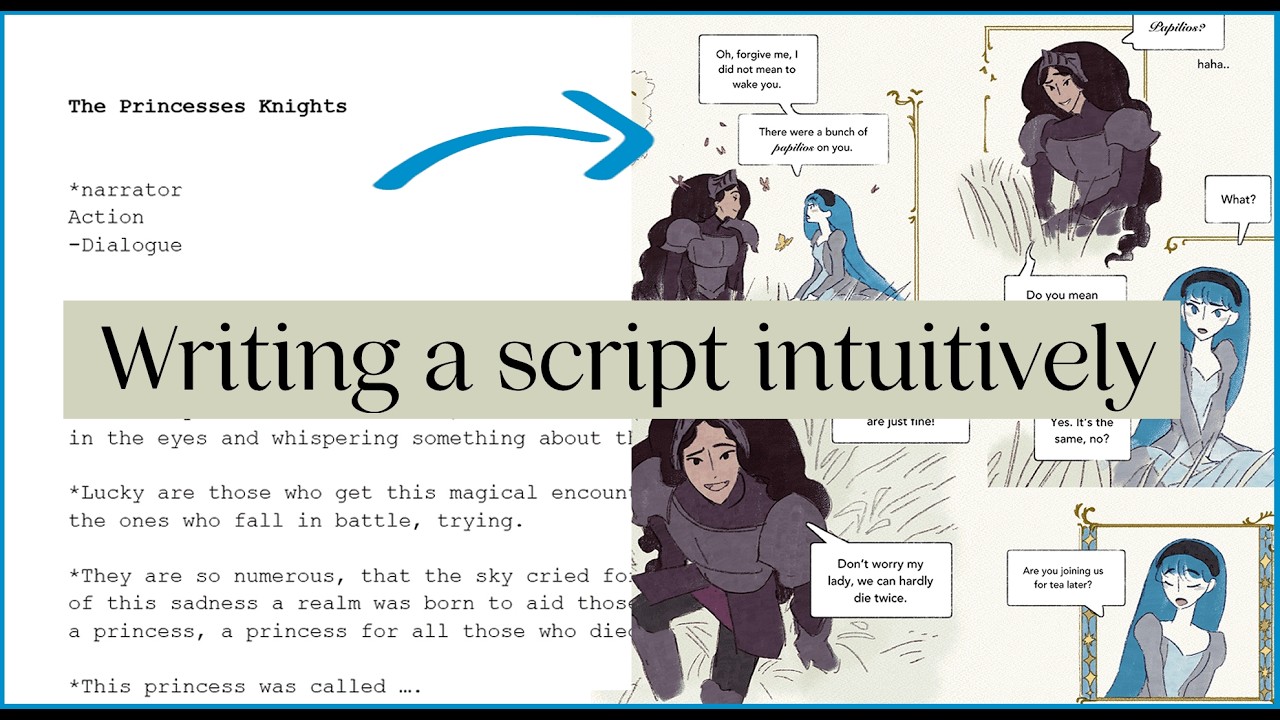 How I wrote my comic script Webtoon process pt.1 - YouTube