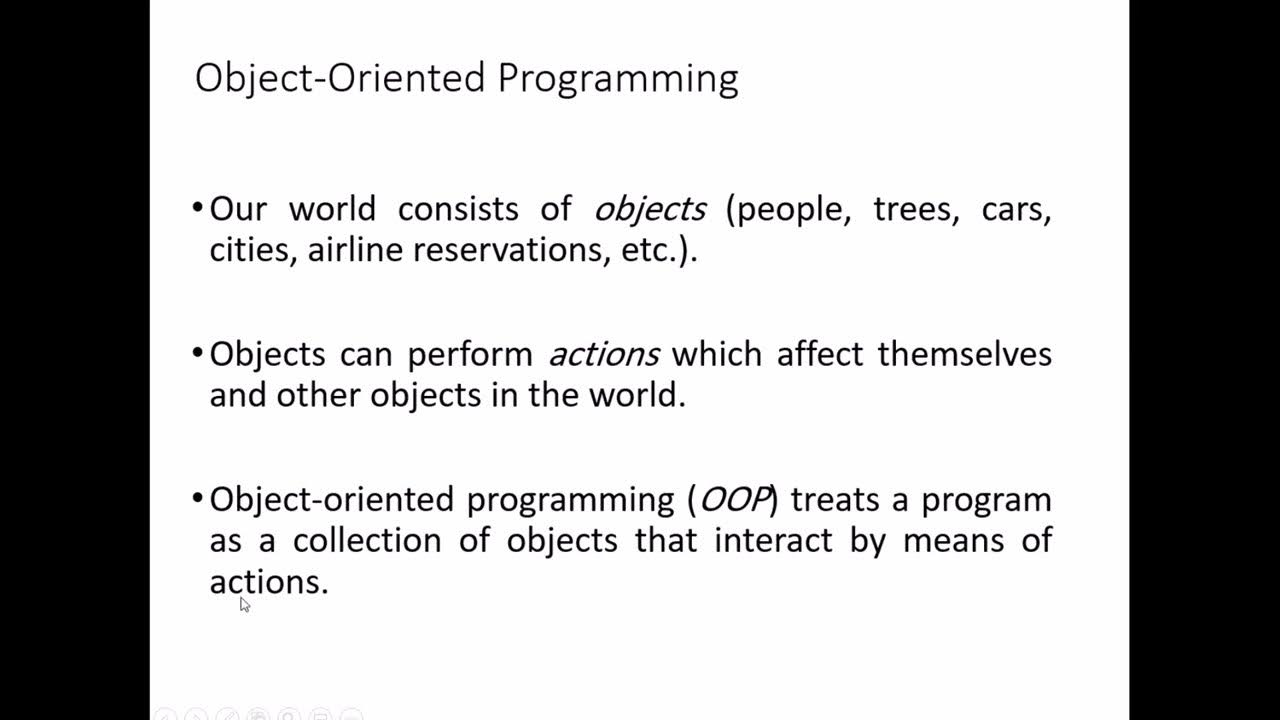 Lecture 5 - Chapter 1 - Object Oriented Programming Concepts - Part C ITCS113 - YouTube
