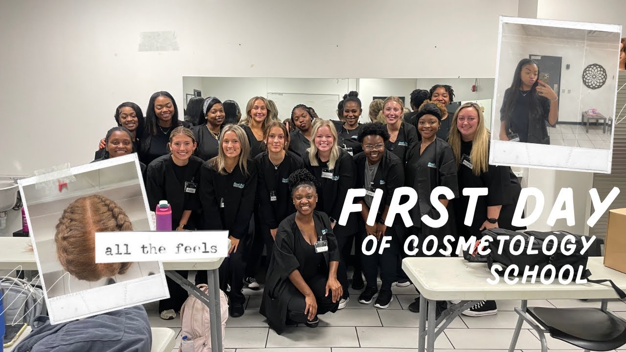 First Day of Cosmetology School | Vlog | Fashion show, Games etc… - YouTube