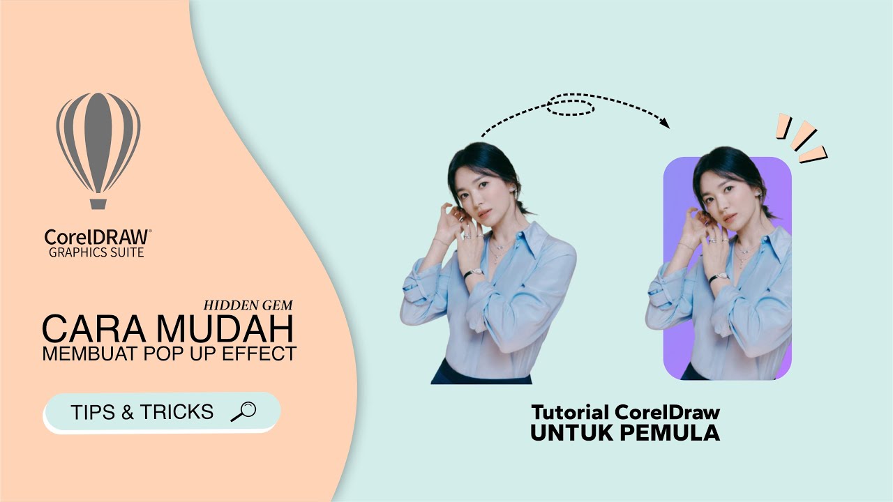 SANGAT MUDAH! CARA MEMBUAT POP UP EFFECT DI CORELDRAW | PEMULA - YouTube