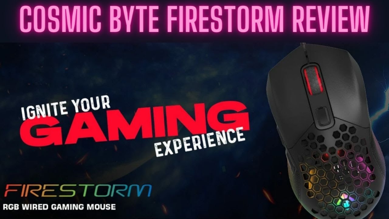 Cosmic Byte Firestorm Mouse Review - YouTube