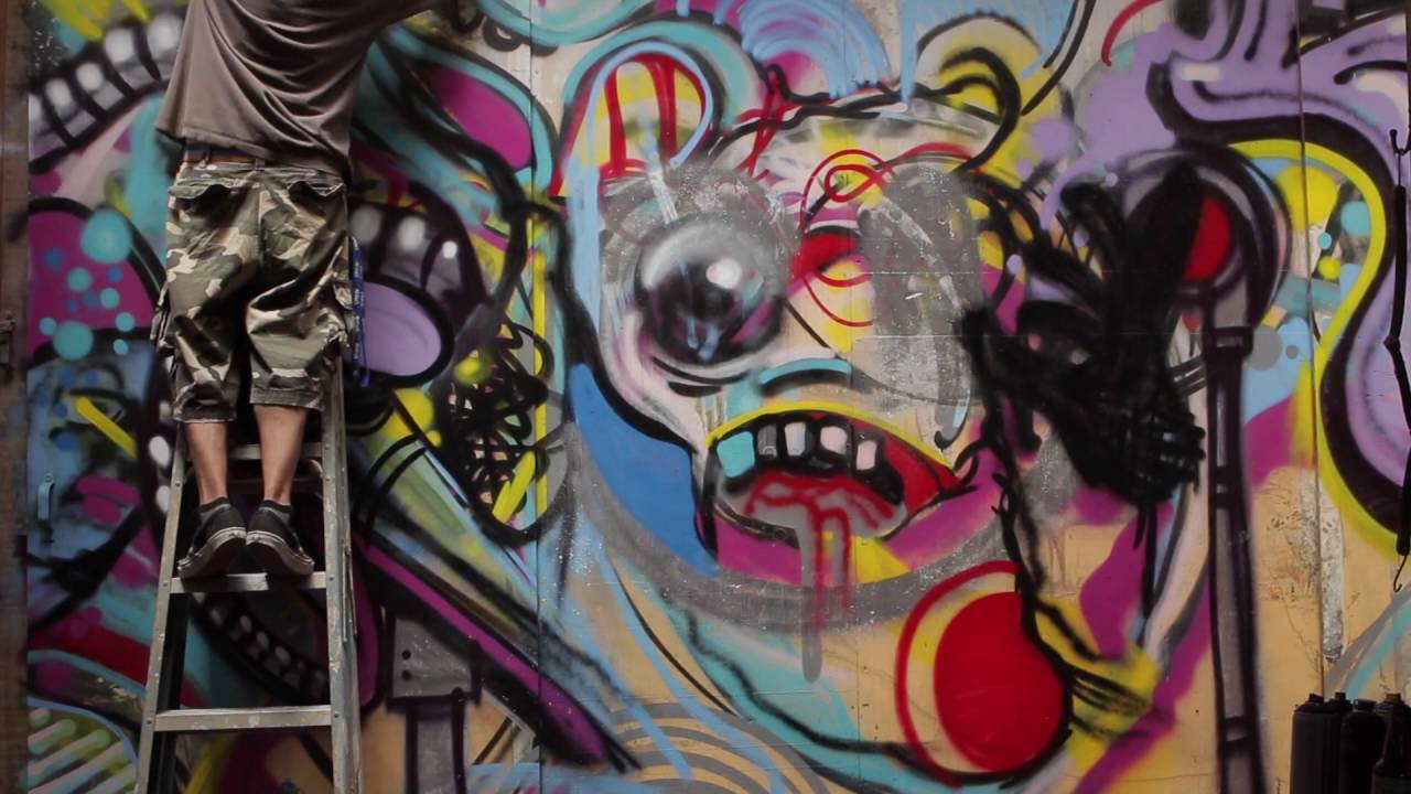 Abstract Mural with Louis Murillo | Day 54 | #90DaysToMOMA - YouTube