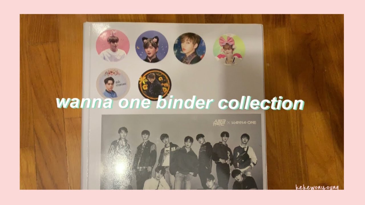 kpop photocard collection for wanna one 워너원 binder - YouTube