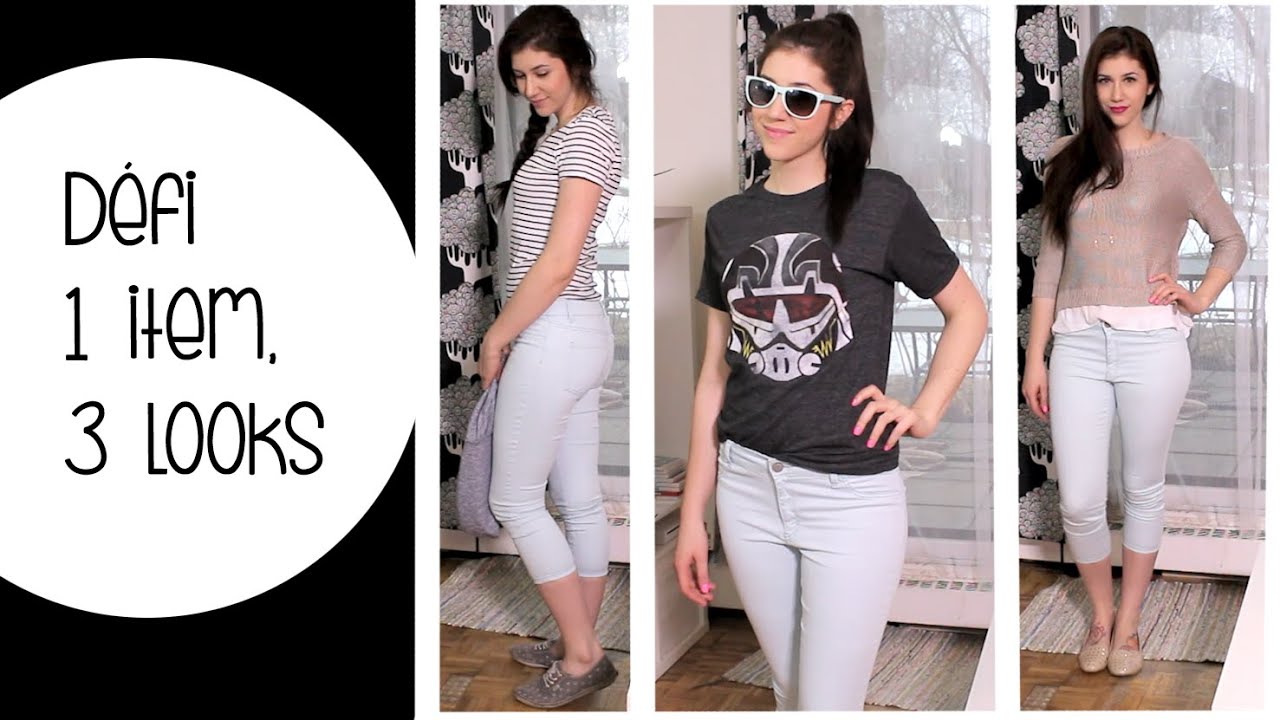 MINI LOOKBOOK - Défi 1 item, 3 looks - YouTube