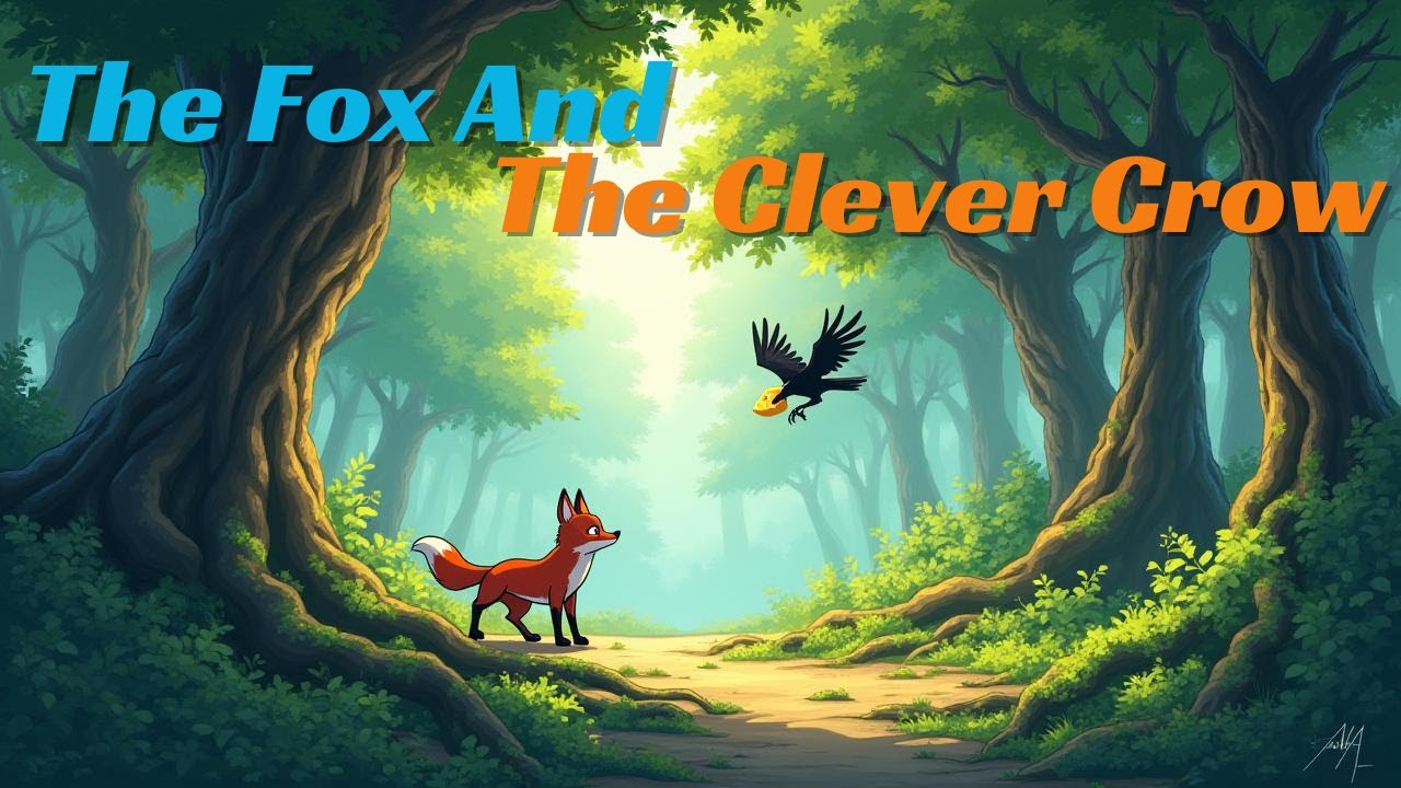 The Fox and the Clever Crow | A Clever Animal Story for Kids - YouTube
