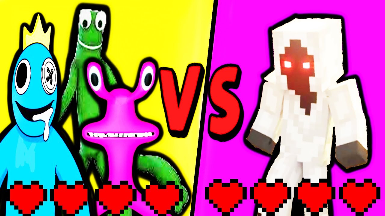 Rainbow Friends VS Entity 303 battle in minecraft - YouTube
