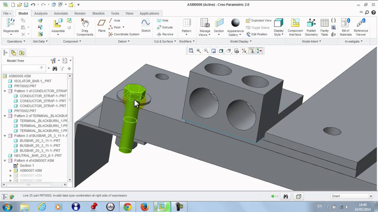 mastering Creo by examples 58 (part A) - YouTube