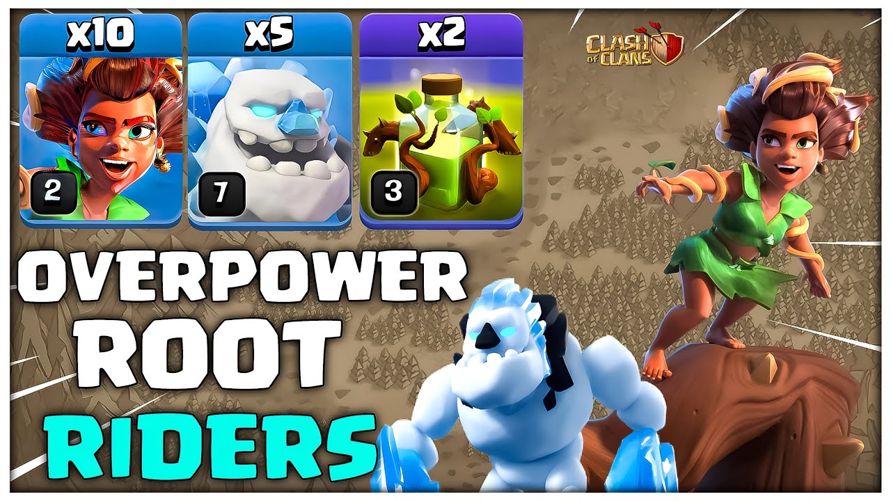 Th15 Root Rider | Best TH15 Overgrowth Root Rider + Ice Golem Attack ...
