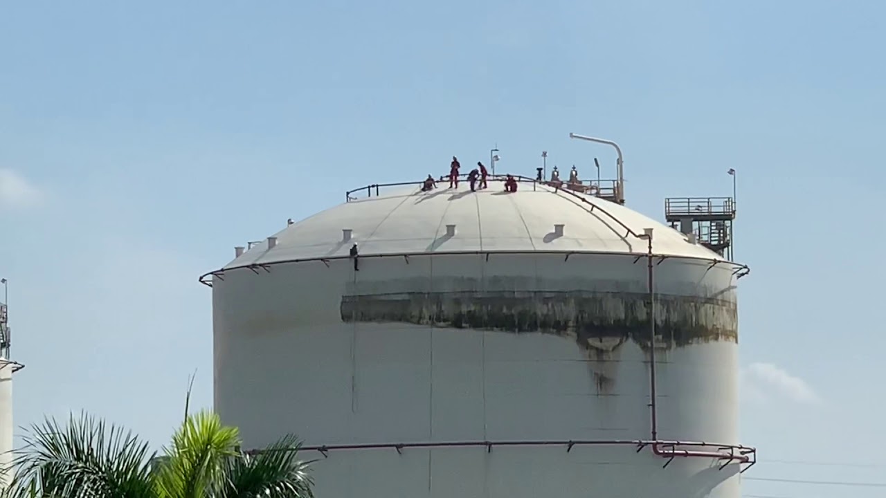 Rope Access Inspection Cleaning Visual and Thickness Measurement - YouTube