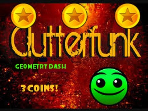 Geometry Dash Level 11-Clutterfunk!3 COINS! - YouTube