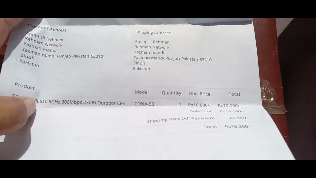 TP Link CPE 710 bill - YouTube