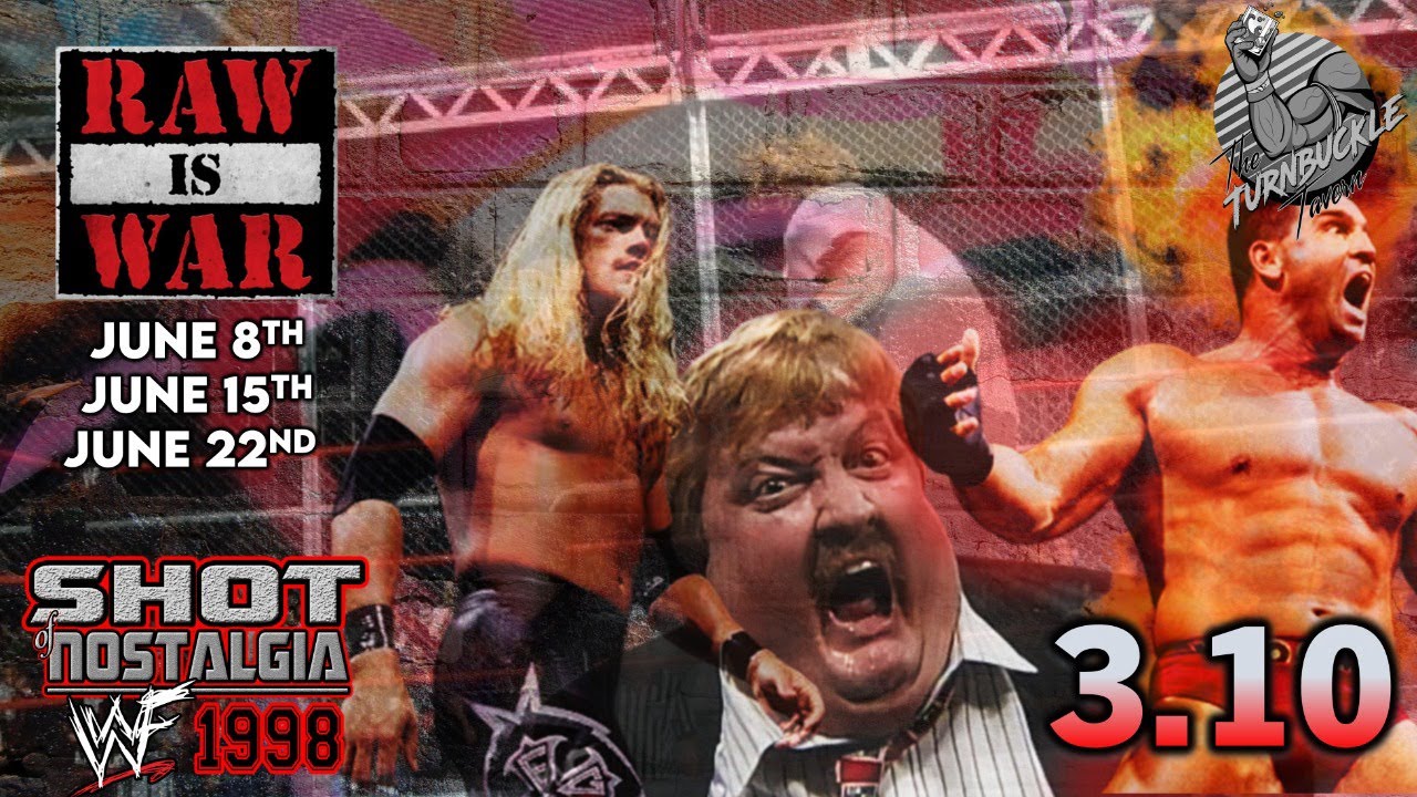 SHOT OF NOSTALGIA #3.10: WWF 1998 | JUNE 8th, 15th & 22nd RAW | HELL IN ...