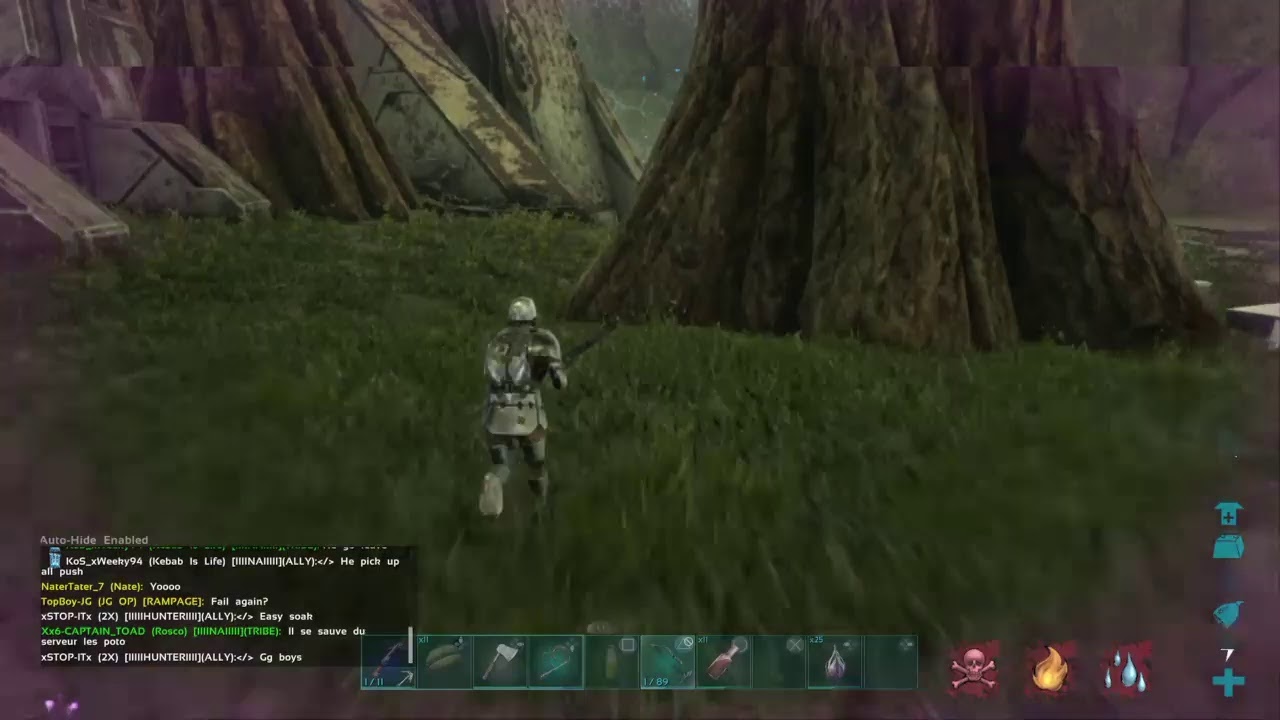 Ark official ps4 defending my server - YouTube