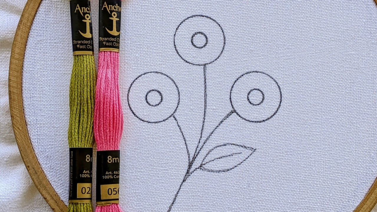 VERY VERY EASY LITTLE FLOWERS EMBROIDERY DESIGN FOR EVERY ONE ️ - YouTube