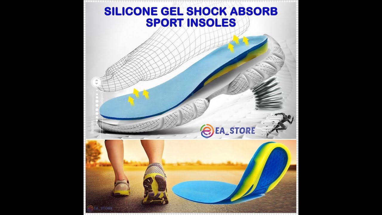 INSOLE SILICONE GEL SHOCK ABSORB 1 - YouTube