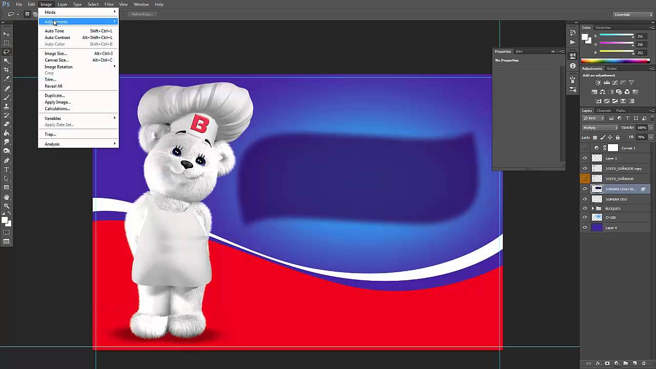 Tutorial Photoshop CC Separación de Color ( Flexo Prepress ) - YouTube