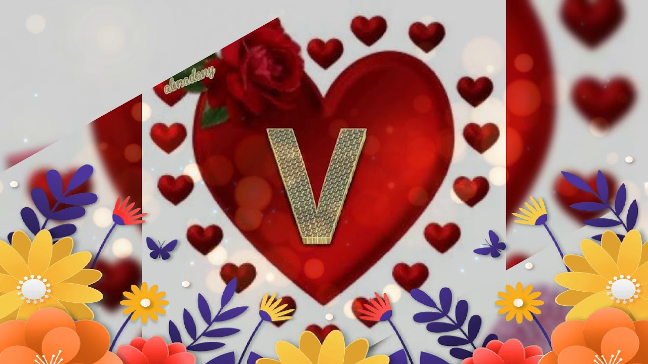 Letter V love Whatsapp Status video - YouTube
