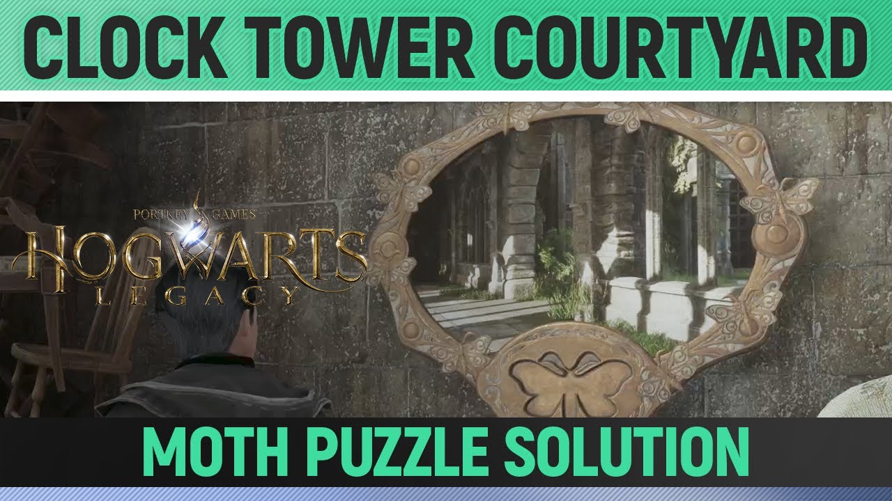 Hogwarts Legacy - Moth Frame Puzzle - Clock Tower Courtyard - YouTube