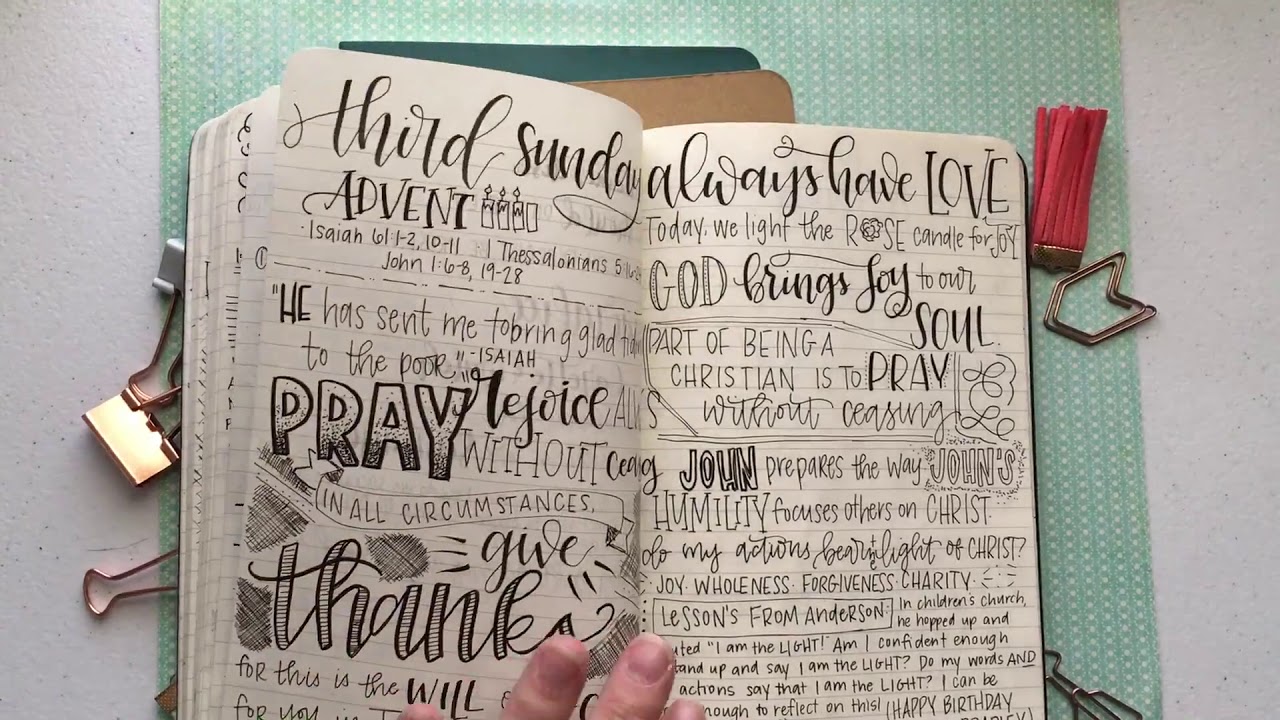 Hand Lettered Sermon Notes - YouTube