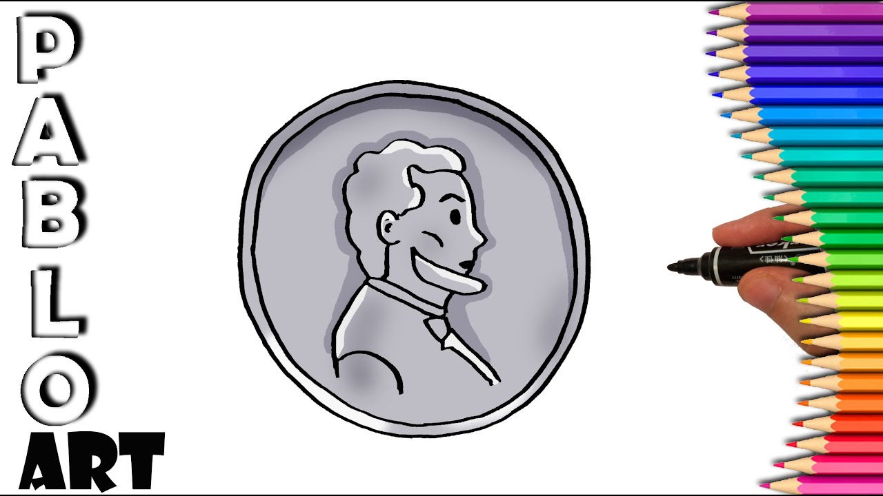 How to draw a Penny | Learn to Draw step by step - YouTube