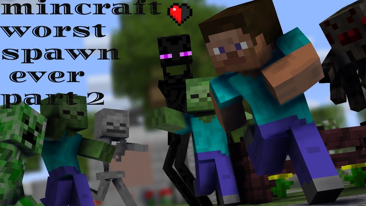 Minecraft | worst spawn ever part 2 (preview) - YouTube
