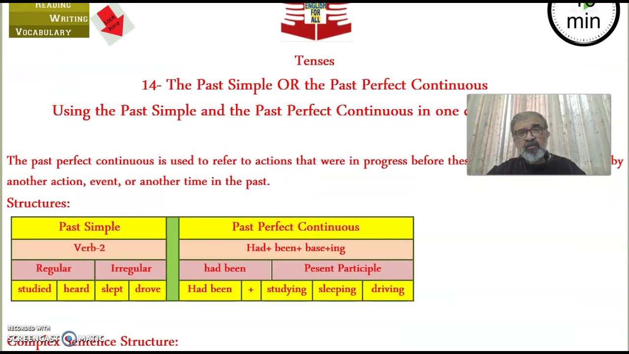 14- Tenses- Using (Because, Although, Before, By) with (verb+ed/d/Verb ...
