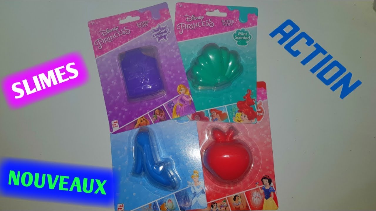 JE TESTE LES NOUVEAUX SLIMES DISNEY DE CHEZ ACTION !! J'ADORE ...