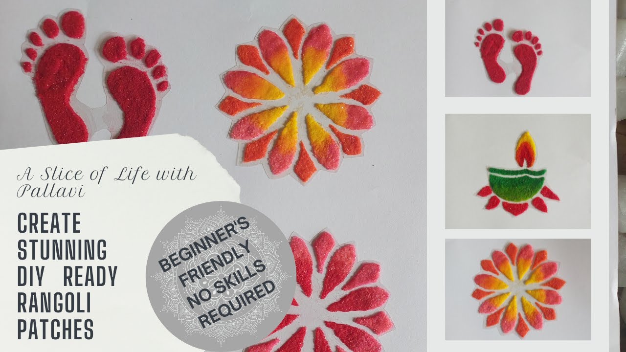 Create Stunning Ready Rangoli Patches With Easy Tricks For Diwali ...