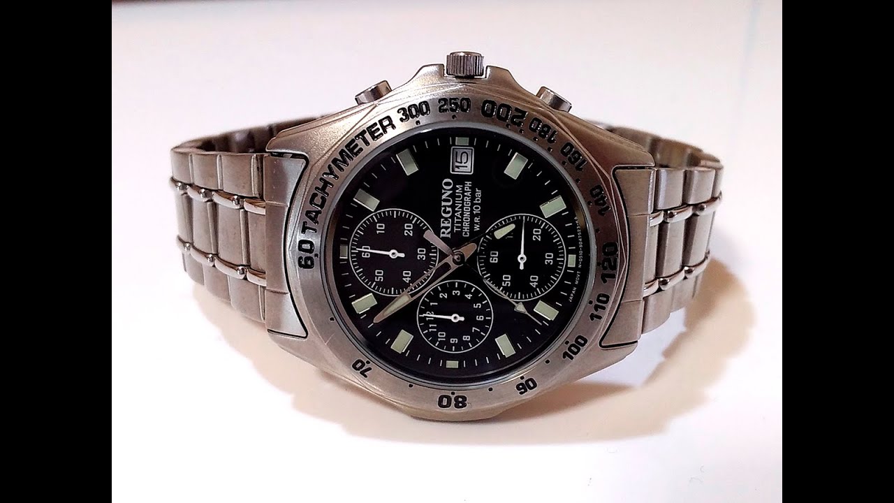 CITIZEN REGUNO 0510-S028299 Chronograph Quartz Watch - YouTube