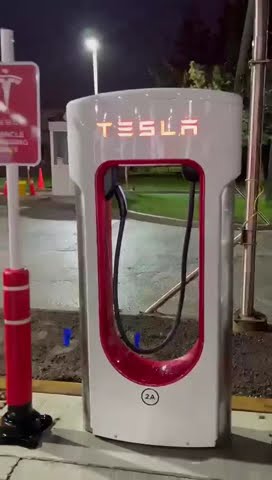 TESLA gas station. - YouTube