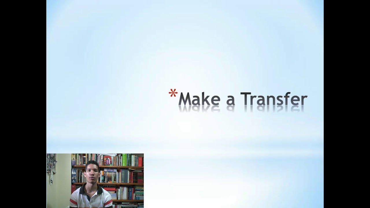 How to make a electronic transfer - YouTube