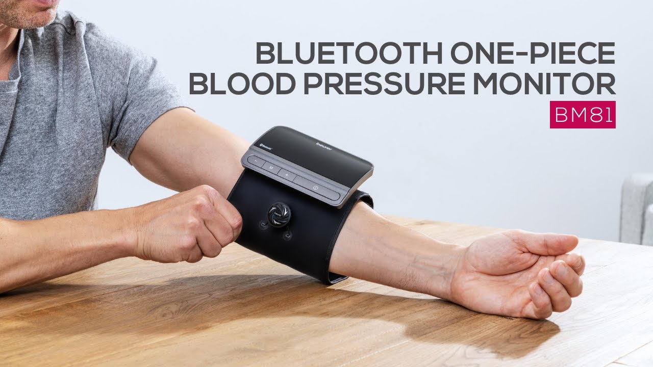 Beurer Bluetooth One-Piece Blood Pressure Monitor, BM81 - YouTube