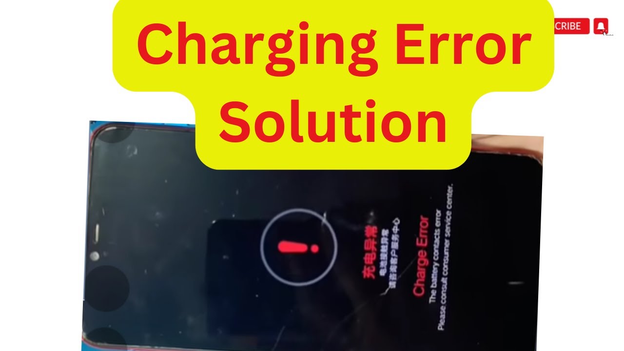 Charging Error Solution - YouTube