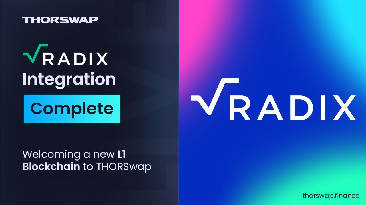 Radix $XRD THORSwap Launch Teaser - YouTube