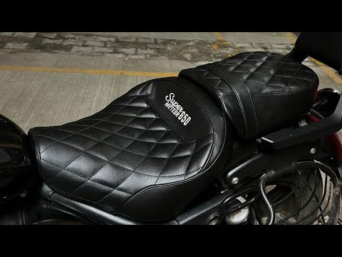 RE Super Meteor 650 - Installation - Sahara Seat - Comfort Rider and ...