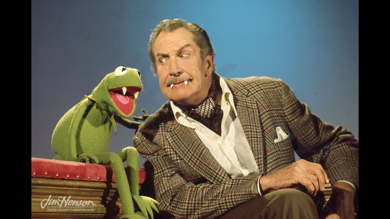 Kermit the Frog Bites Vincent Price - YouTube