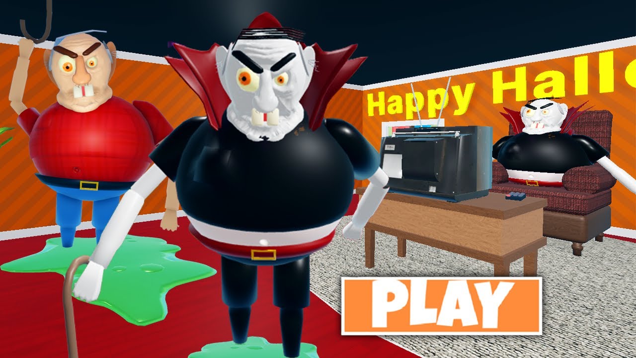 HALLOWEEN UPDATE | VAMPIRE GRANDPA Vs EVIL GRANDPA? (Obby) Full ...