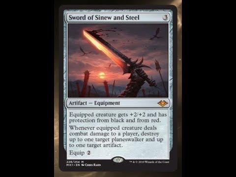 Modern Horizons Day#7 Spoilers - SWORD of SINEW and STEEL - YouTube