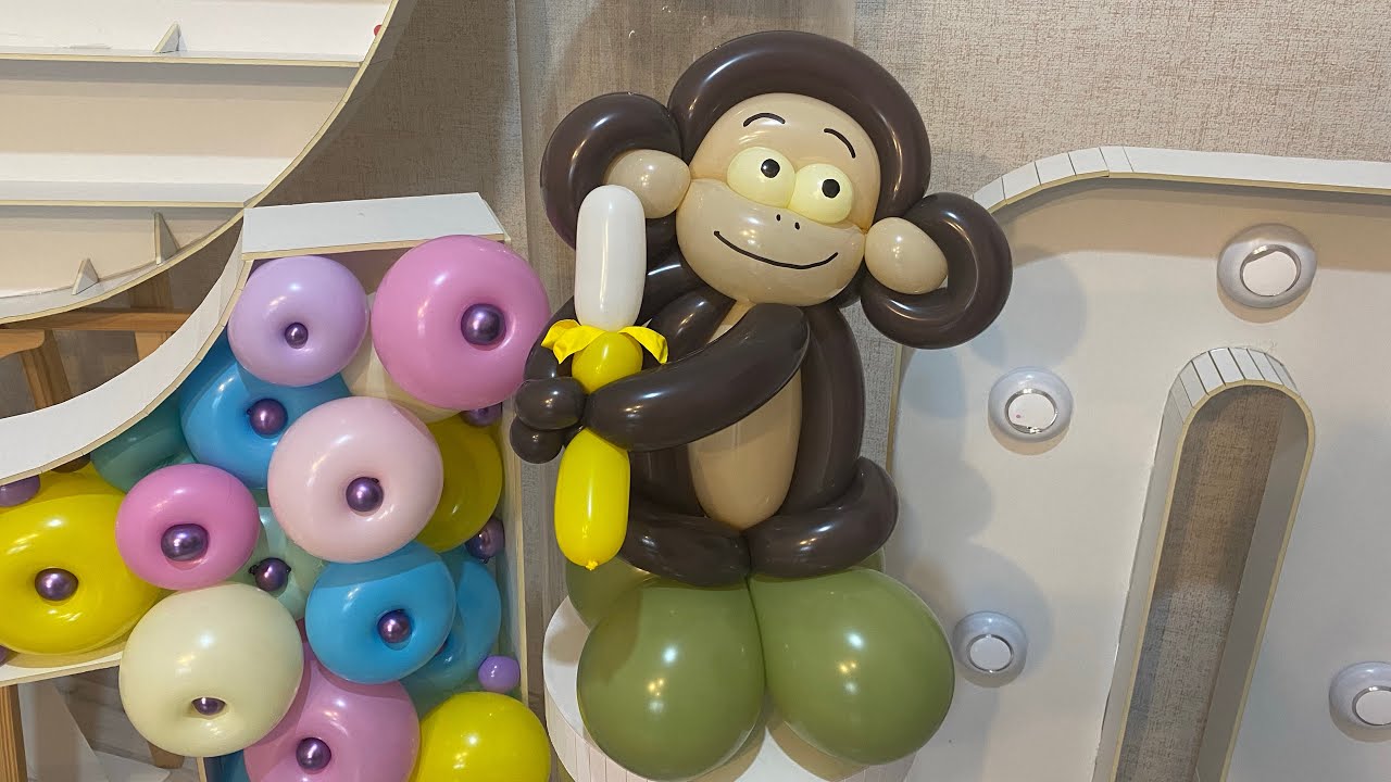 Balloon monkey. How yo make. Tutorial. - YouTube